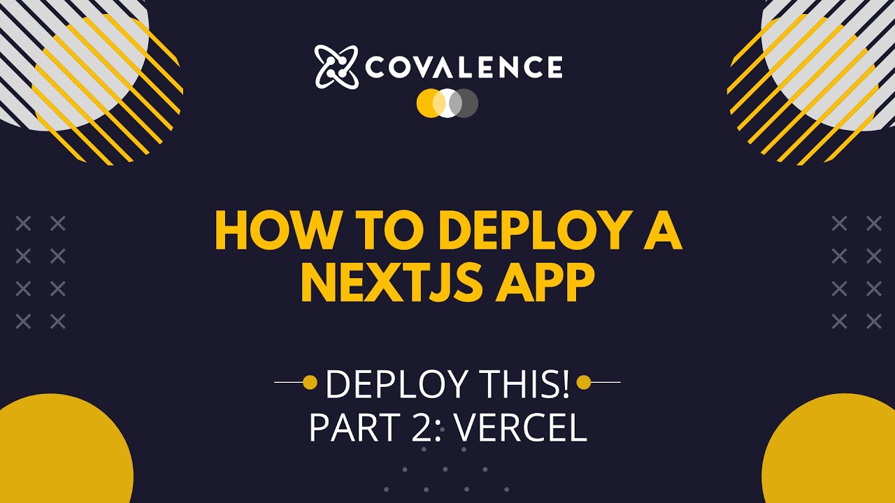 Deploying a NextJS app on Vercel | Deploy This!