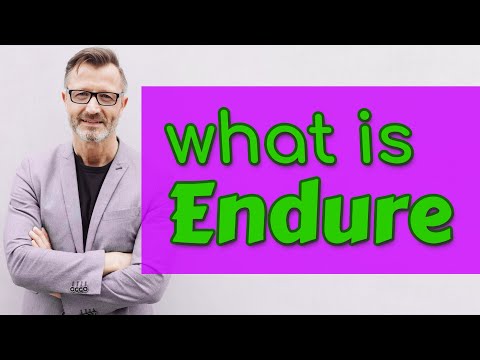 Endure | Meaning of endure