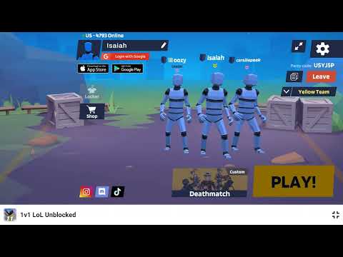Playing 1v1.lol Unblocked 76 Version