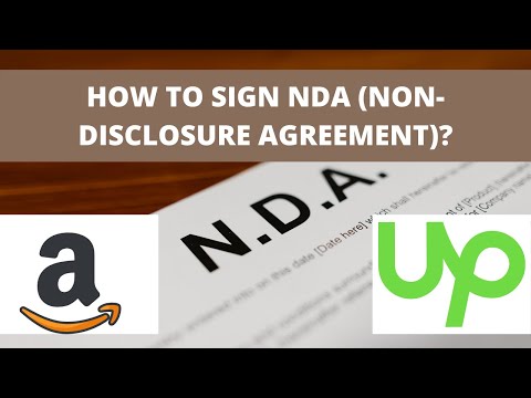 HOW TO SIGN NDA (NON-DISCLOSURE AGREEMENT)?#HowtosignNDAonUPWORK?