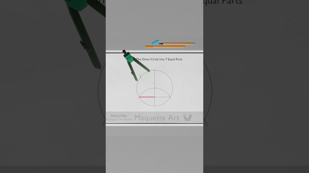 How to Divide a Circle into 7 Equal Parts #shorts