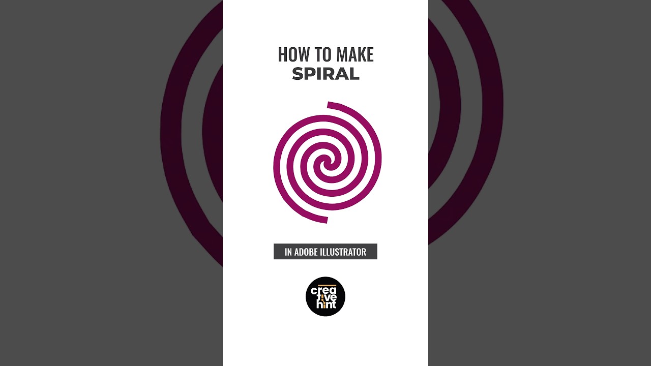 How to make spiral in Adobe Illustrator.