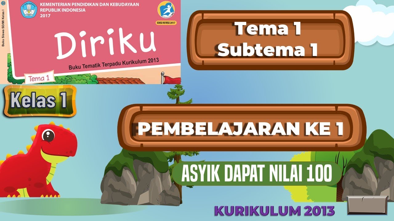 Materi Bahan Ajar Kelas 1 Tema 1 Subtema 1 Pembelajaran ke 1
