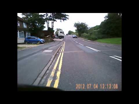 EMR lorry cannot give way to cyclist