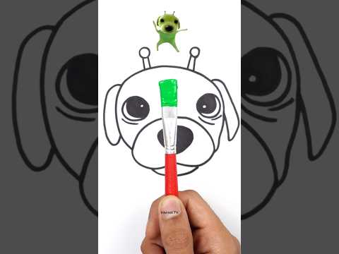 Gog The Green Alien Dog Acrylic Painting Art ✨ Creative Skills Painting #trending #artist