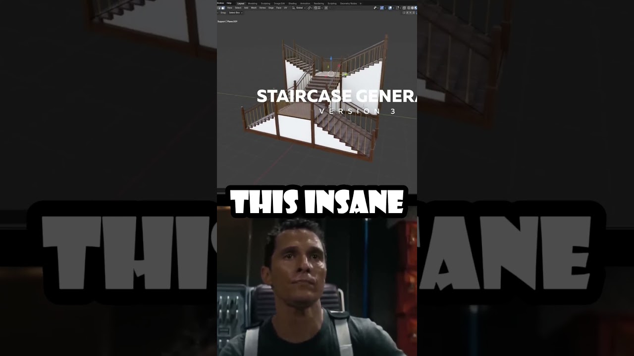Staircase Generator for Blender by Mult Labs
