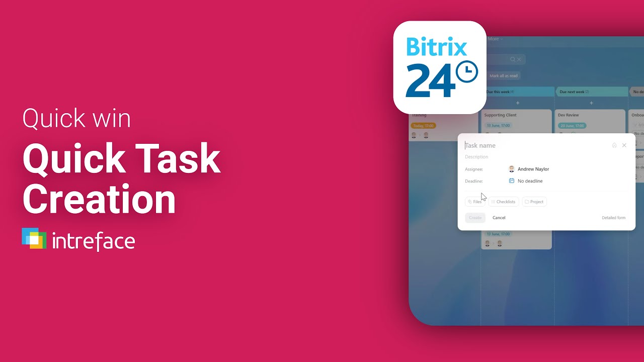 Bitrix24 Quick Win: Quick Task Creation