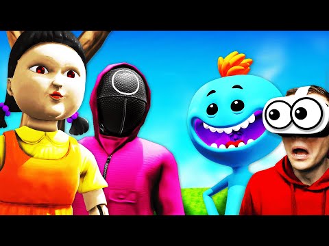 Playing SQUID GAME In RICK AND MORTY VR