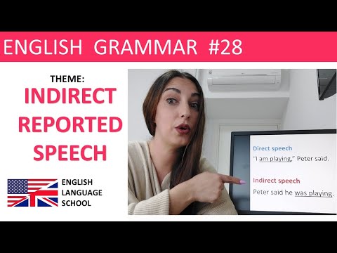Indirect Speech | Reported Speech | Synonyms for the word "said"