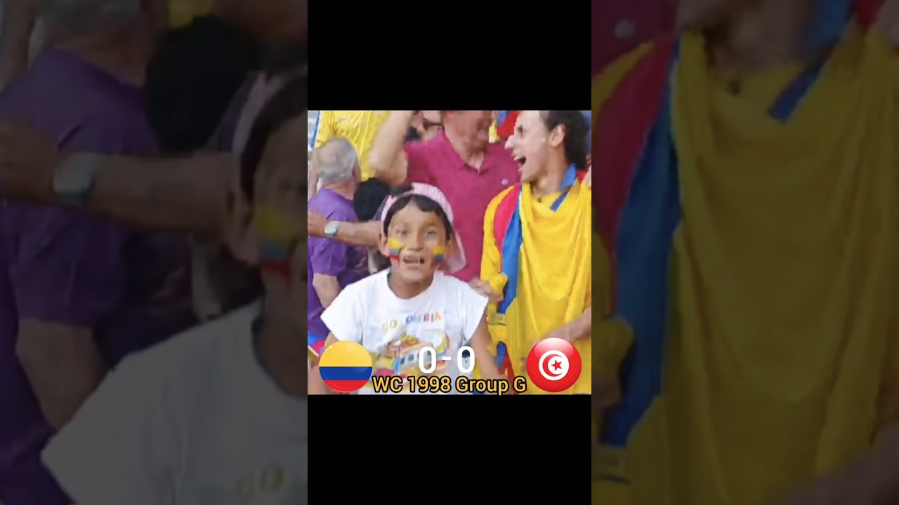 🇨🇴 Colombia vs 🇹🇳 Tunisia | 1998 FIFA World Cup | Group G