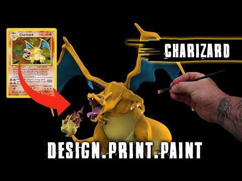 🐉 Charizard - Original Card Form・ 3D File for ・Cults