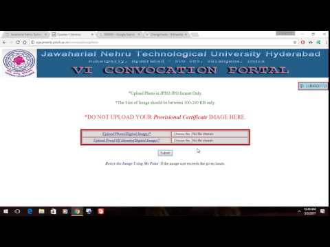 JNTUH VI Convocation Details