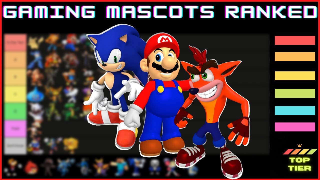 Gaming Mascot Tier List (All gaming Icons Ranked)