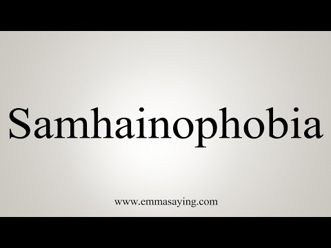 How To Say Samhainophobia