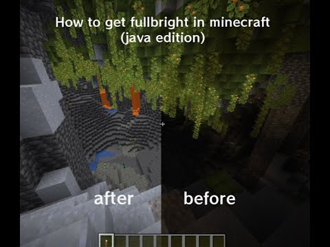 How to get fullbright in Minecraft(Java edition)#foryou #foryoupage