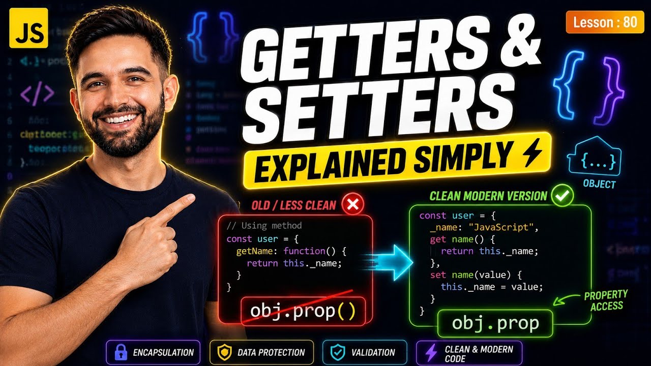 JavaScript Getters and Setters Explained Simply | Modern JS Class Tutorial