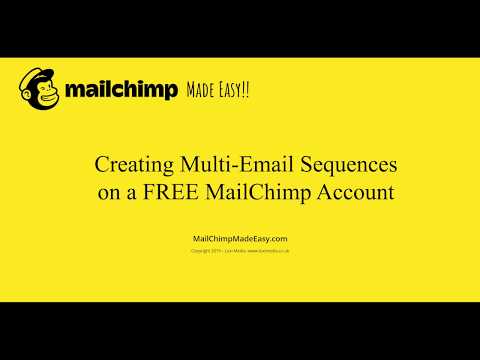 Creating a multiple email sequence on a free MailChimp account
