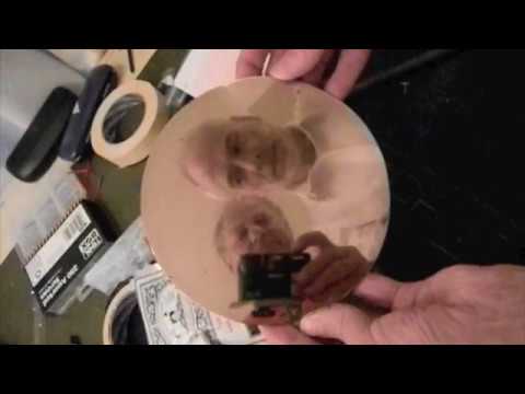 Japanese magic mirror, experiments 2011, HEAT makes the image bigger and sharper