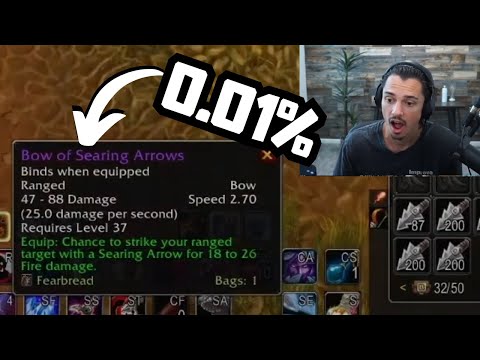 He Got The RARE EPIC BOW As a HUNTER In Hardcore CLASSIC!