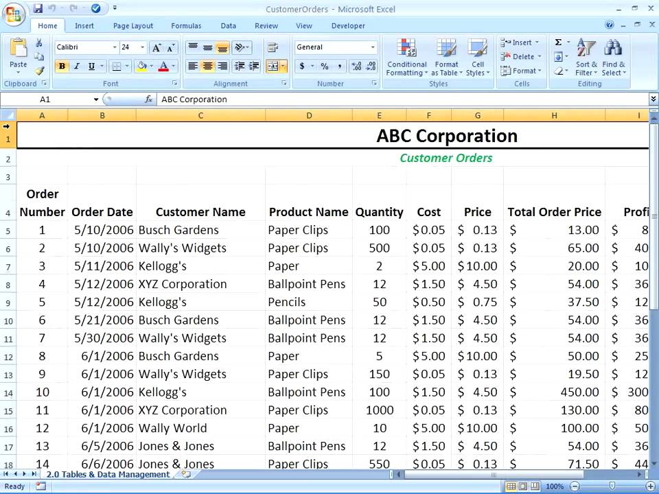 Access 2007 - Import Your Excel Spreadsheet into Access