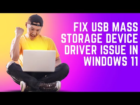 Fix USB Mass Storage Device Driver Issue In Windows 11