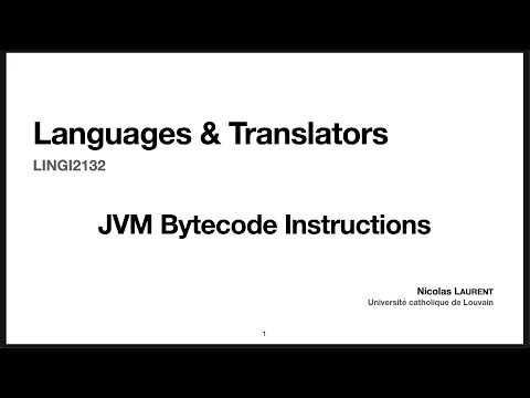 22. JVM Bytecode Instructions