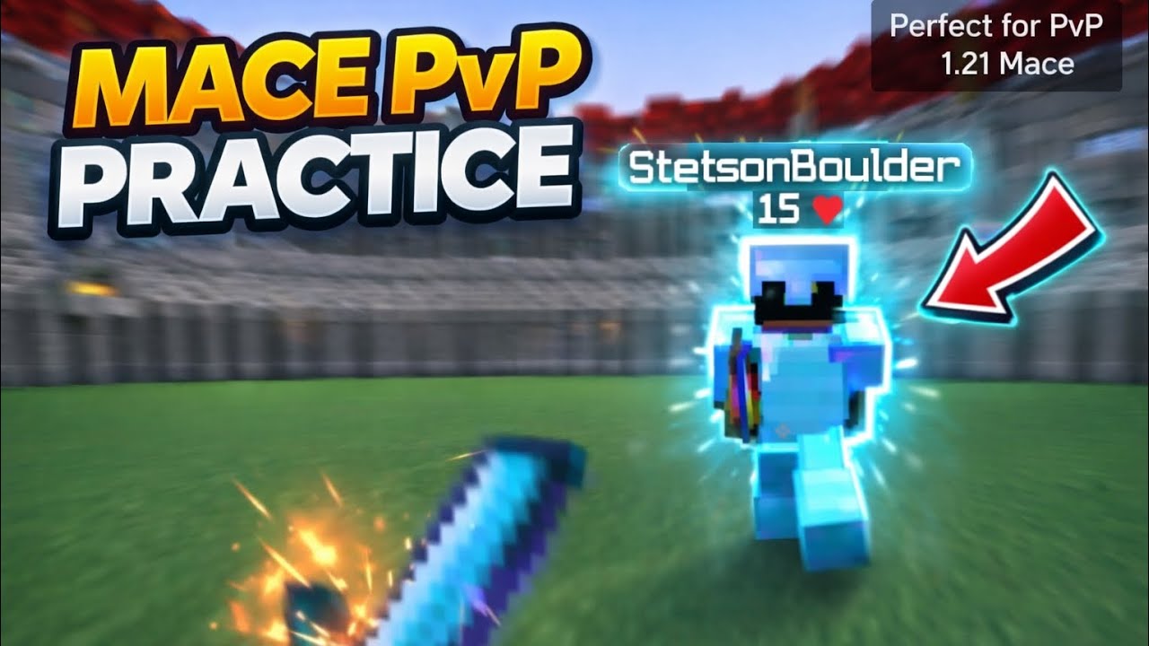 The Best Mace PvP Practice Map |Mojolauncher|Minecraft 1.21.10|step by step|@StetsonRock|           