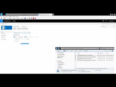 Drag & Drop Upload in SharePoint 2016