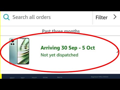 Amazon Fix Arriving & Not yet dispatched Problem Solve