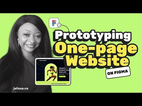 How to prototype a One Page Website with Clickable Navigation in Figma - Quick guide