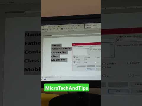 Automatic Line Draw through Tab Key in Ms Word#microsoftoffice #viralshort