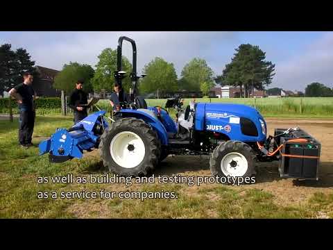 ILVO-engineer Simon Cool about the Djust-E electric and autonomous tractor