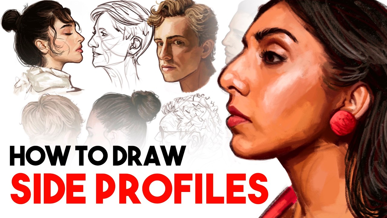 How to Draw Side Profiles EASY BEGINNERS TUTORIAL + ART THEORY