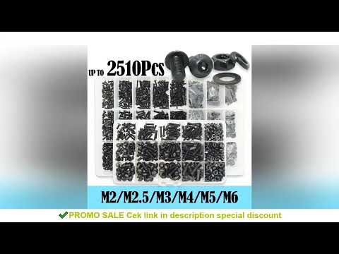 2510 to 142 Round Hex Cap Screw Kit M2 M2.5 M3 M4 M5 M6 Black 10.9 Grade Socket Button Head Allen Dr