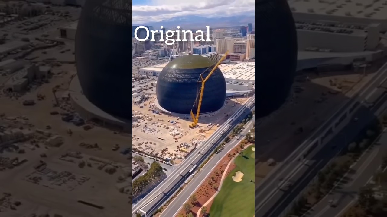 Original Vs Theotown | Las Vegas Emoji Sphere #theotown #shorts