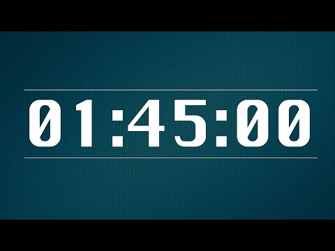 1 Hour 45 Minute Timer - 4K 60 FPS