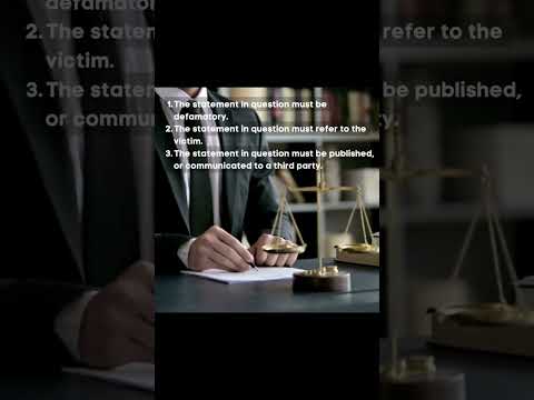 What are the elements and defences to defamation?
