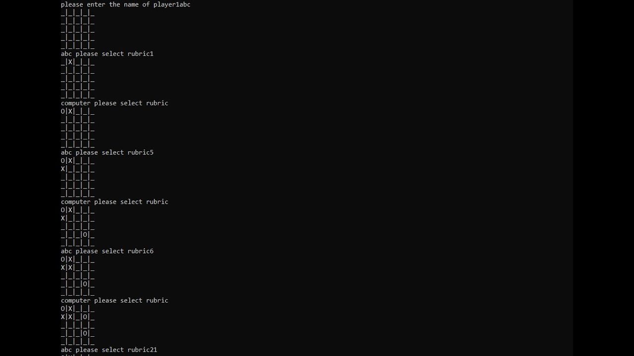Tic-Tac-Toe 5×5 In PYTHON With Source Code | Source Code & Projects