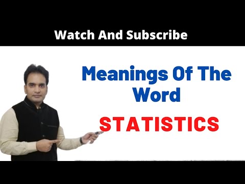 Muhammad Usman | Meaning Of Statistics, Meaning of the Word Statistics, In Urdu | Hindi | English