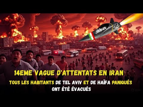 14EME VAGUE D'ATTENTATS EN IRAN, Tous les habitants de Tel Aviv et de Haïfa paniqués ont été évacués