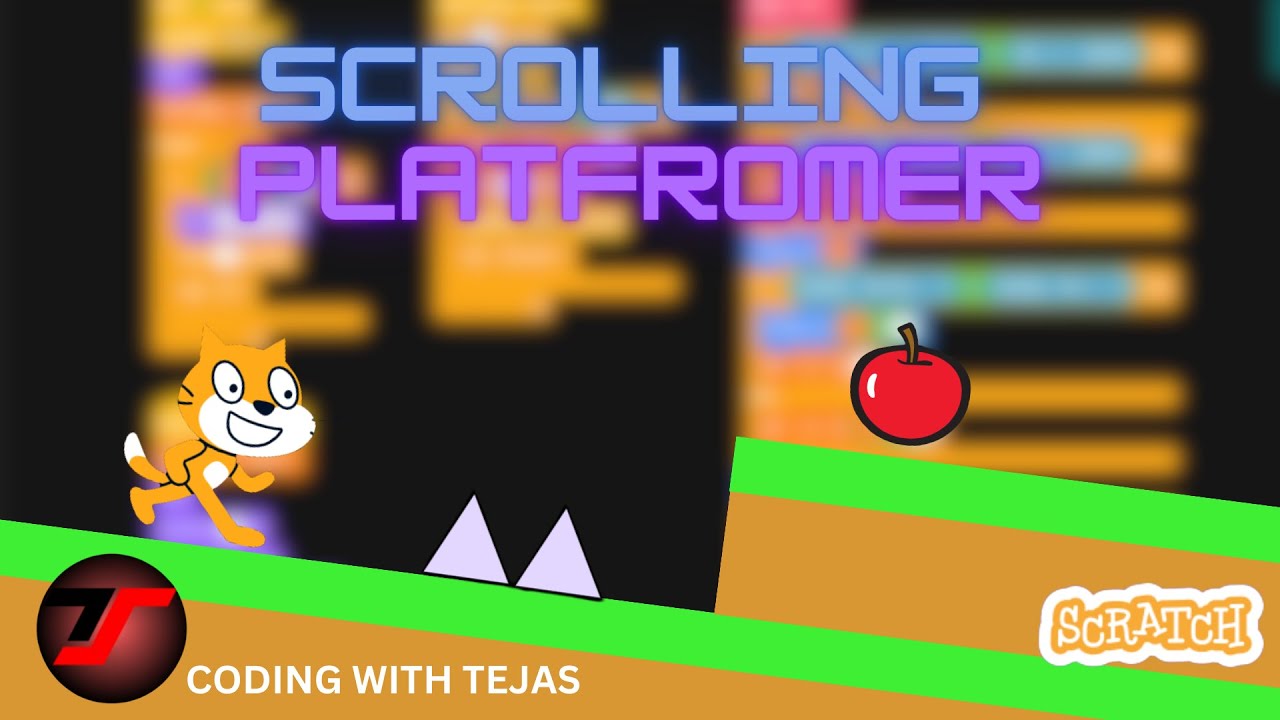 Scrolling Platformer Game on Scratch!! Pt. 1 | Scratch Coding Tutorial | Easy to Do!!