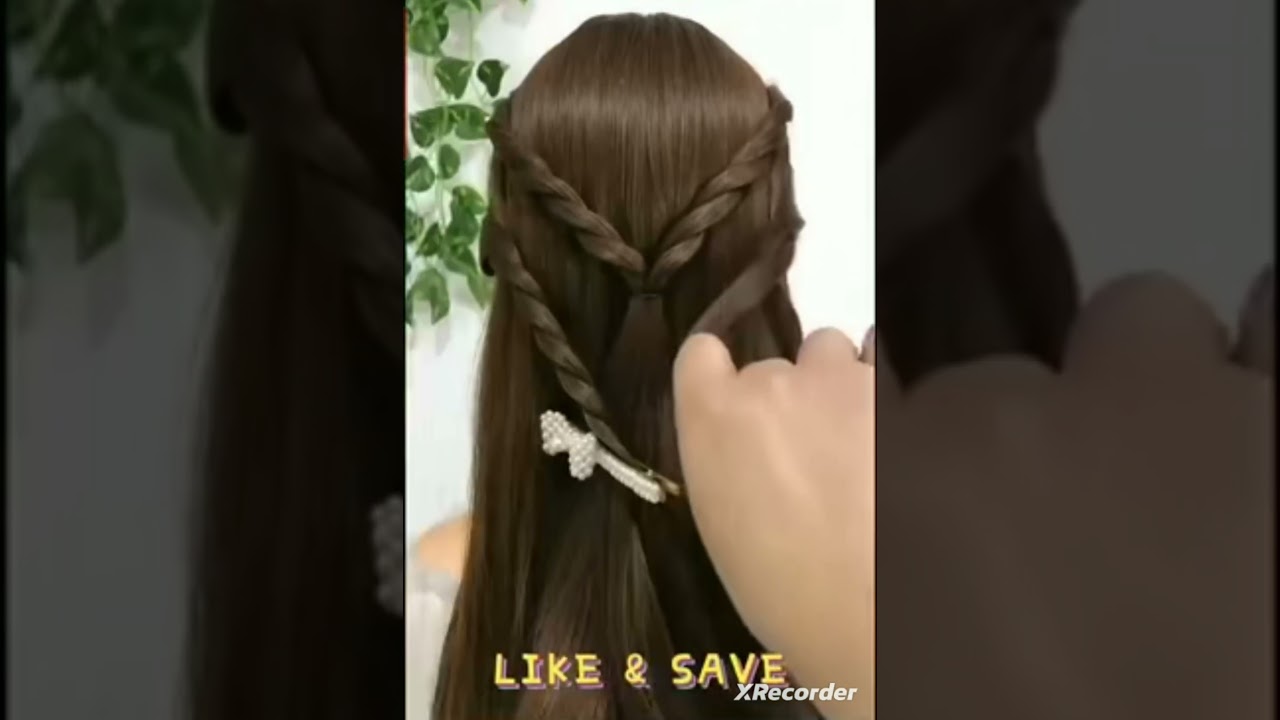 #hairstyles #simple hair style for girls#style for daily routine #hairdo