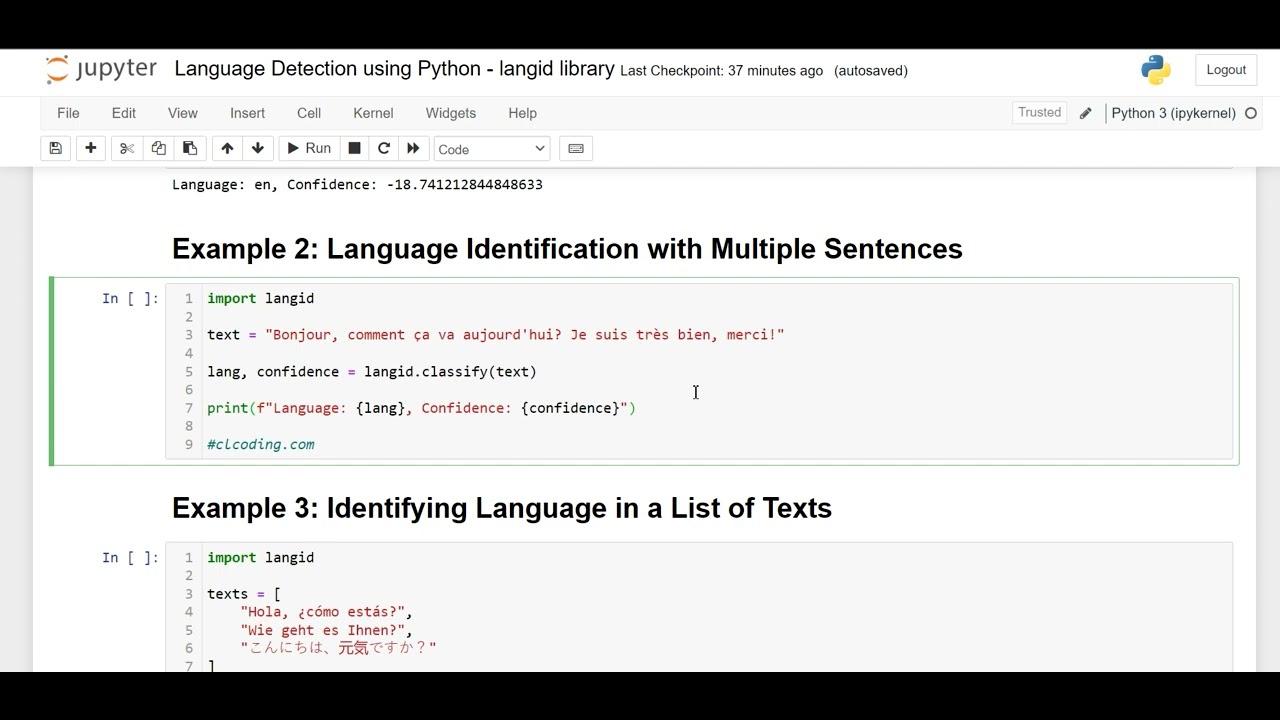 Language Detection using Python   langid library