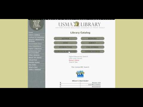 Library Catalog Overview « USMA Digital Library