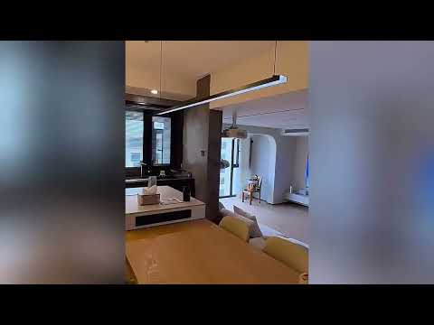 Modern Minimalist Long Strip Light Pendant Lights up and down adjustable