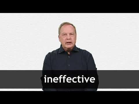INEFFECTIVE definition and meaning | Collins English Dictionary