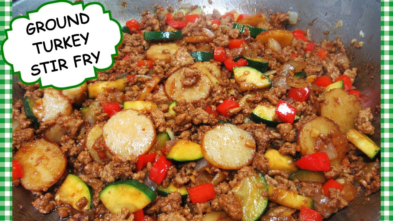 Asian Ground Turkey Stir Fry | Easy Stir Fry Recipe | Ground Turkey Recipes