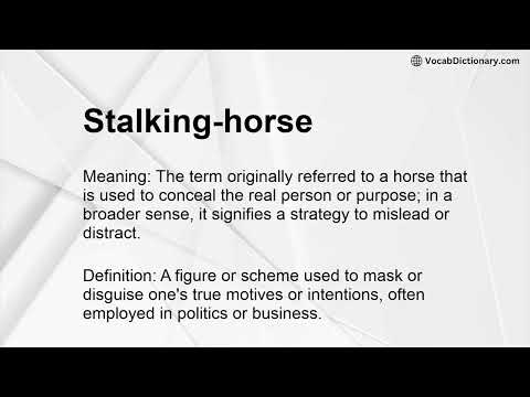 Stalking-horse Meaning