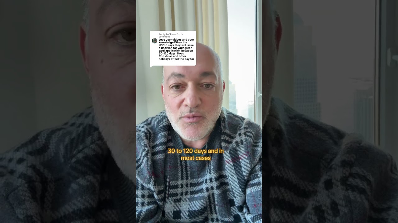 Fox Brad Bernstein answers a question about receiving a letter from immigration stating that a