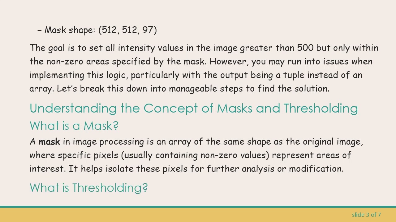 Effective Threshold Segmentation Using Masks in Python